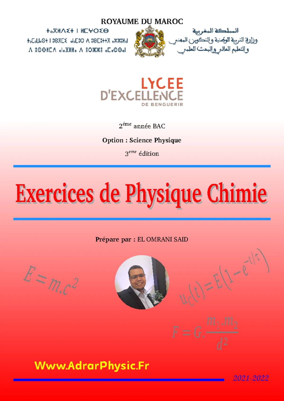 Exercices de Physique-Chimie 2BAC (PC) - 3ème Édition - Studocu
