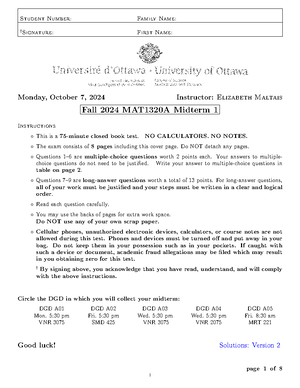 Mat1320-notes 15-2024 - MAT1320 CALCULUS I ELIZABETH MALTAIS 15 ...