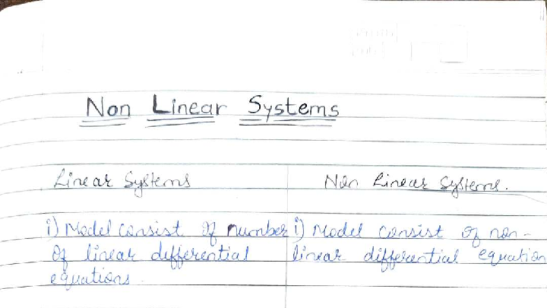 CSD - Nonlinear and Linear Systems: Stability and Singular Points ...