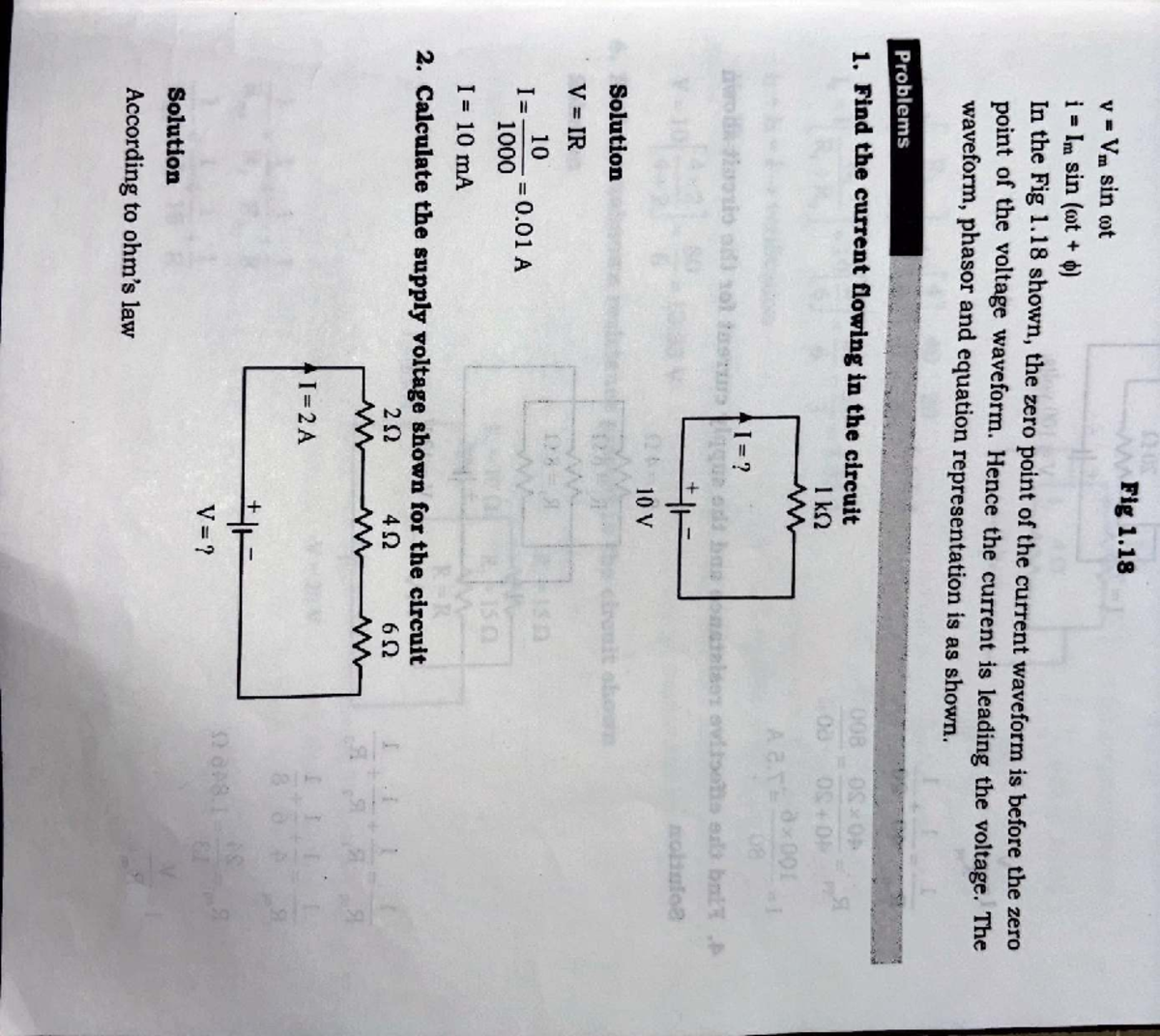 Module 1 - Basic Electrical engineering important question for all stream - Fl& 1 v • Vm sin cot ...