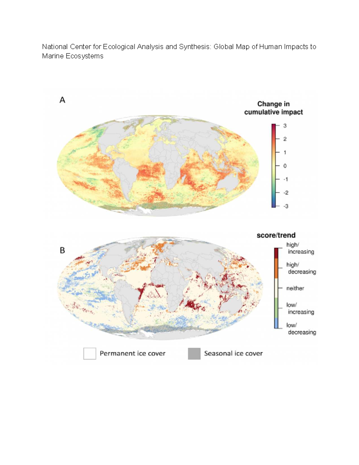 Human Impacts to Marine Ecosystems Map Assignment - ENGL 121 - National ...