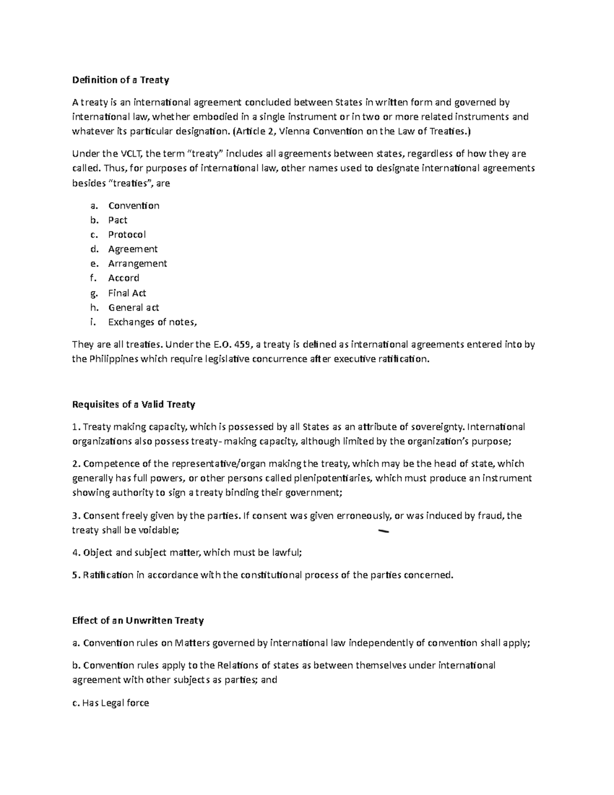 Treaty - Definition of a Treaty A treaty is an international agreement ...