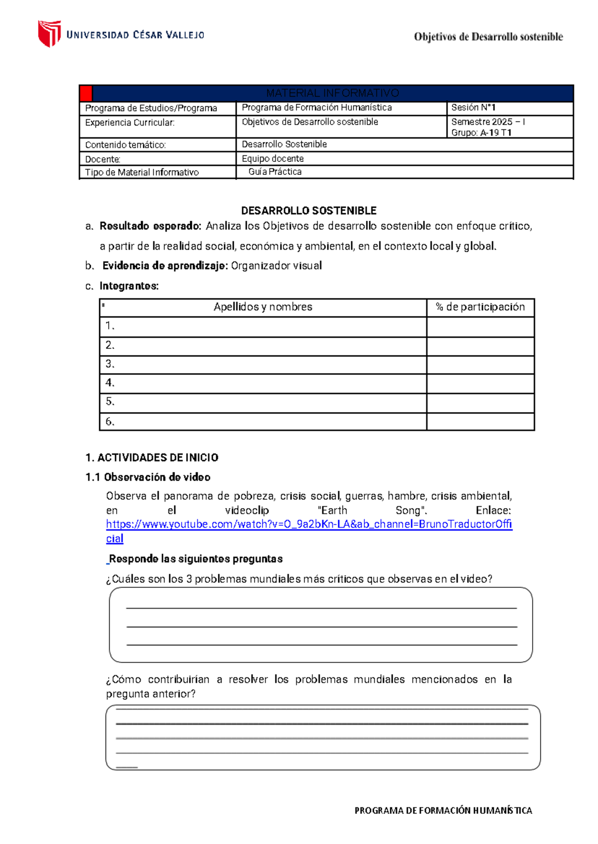 Guía práctica 1 - Este trabajo está echo con la finalidad de ayudar a ...