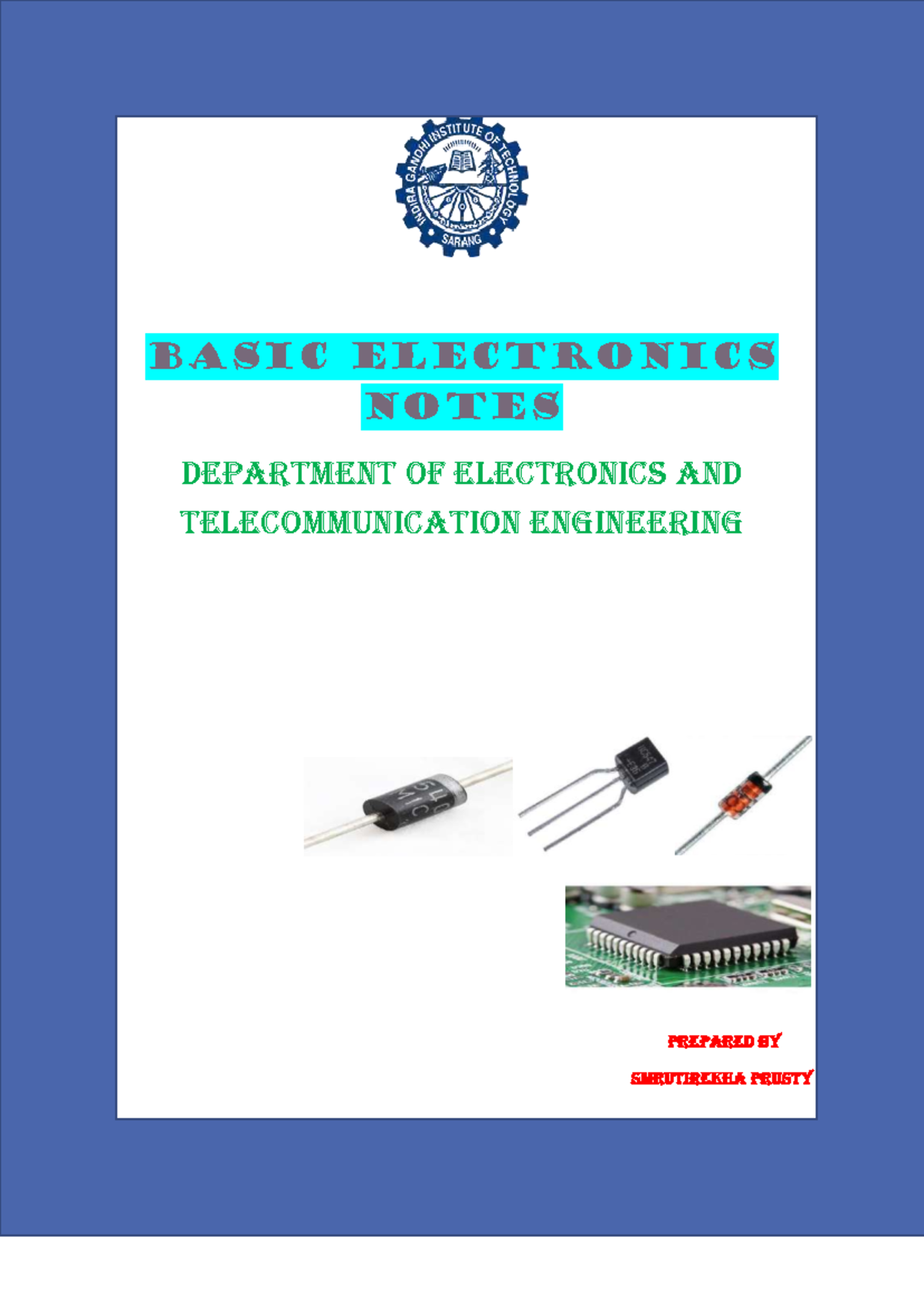 Electronics Notes: Fundamentals of Signal Analysis and Amplifiers - Studocu