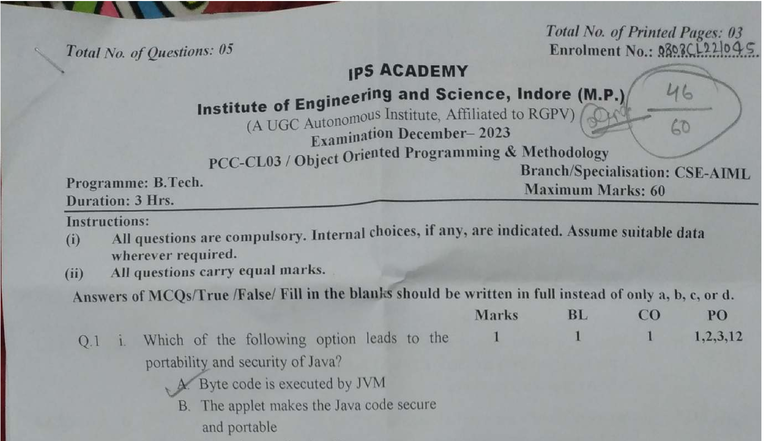 OOPM 2023 Exam Notes - Object Oriented Programming Methodology - Studocu