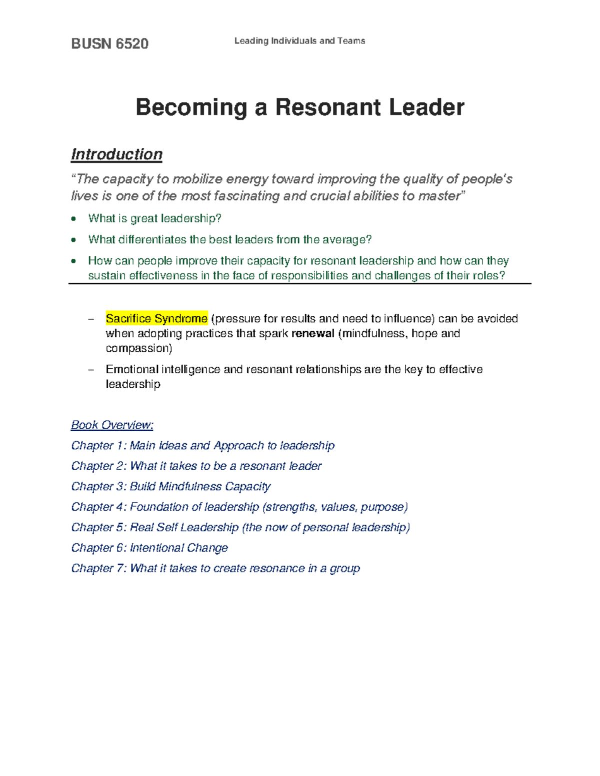 Becoming a Resonant Leader: Insights for Effective Leadership ...