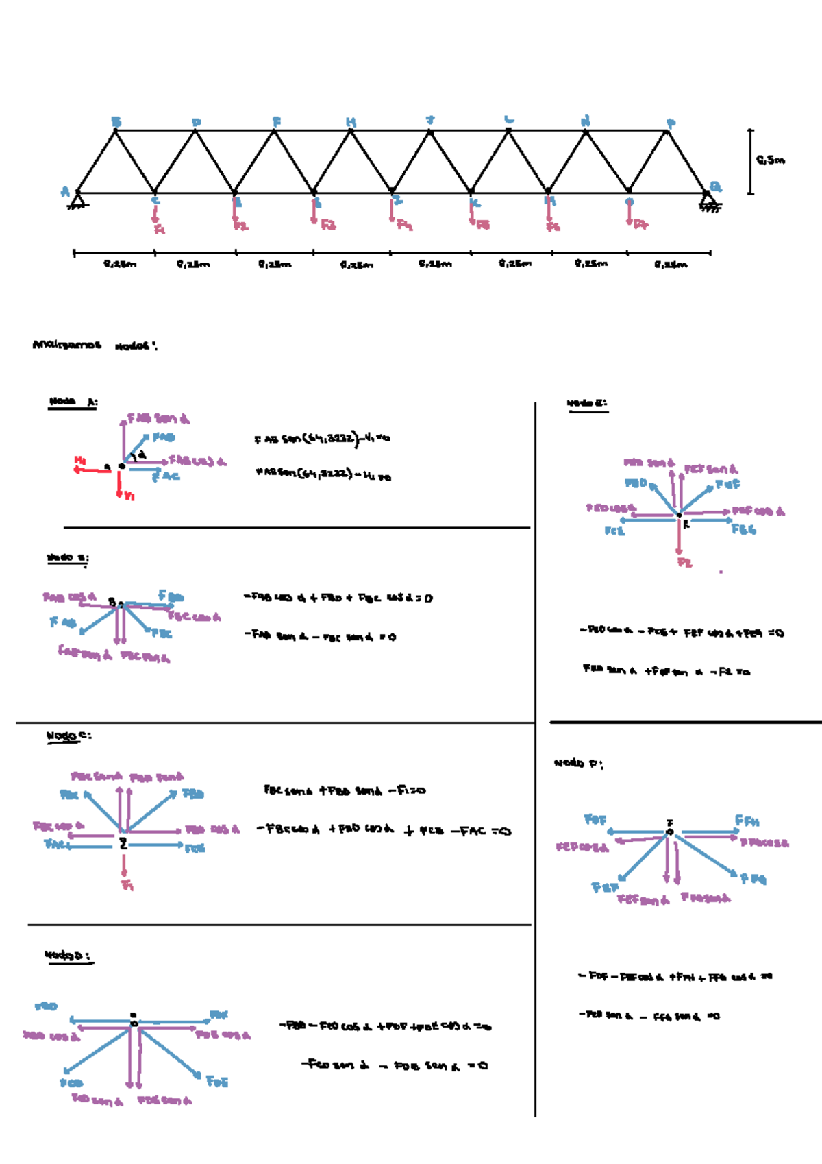 Análisis de Nodos en Estructuras: BDFH4, NP6,5m - Studocu