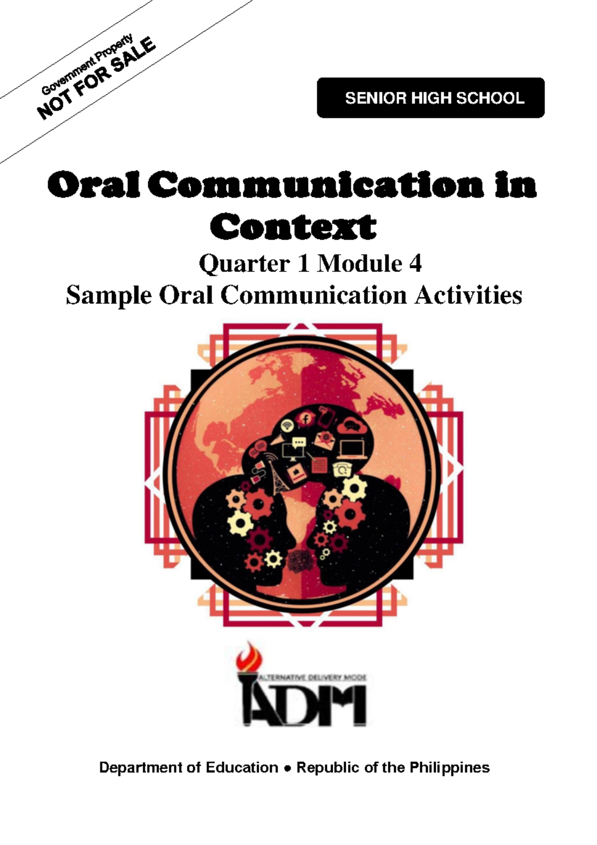 G11 Q1 Mod4 Sample-Oral-Communication-Activities Version-3 4 - Oral Communication in Context ...