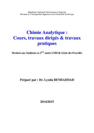 Cours Transfert de Matière en génie des procédés - Algérienne ...
