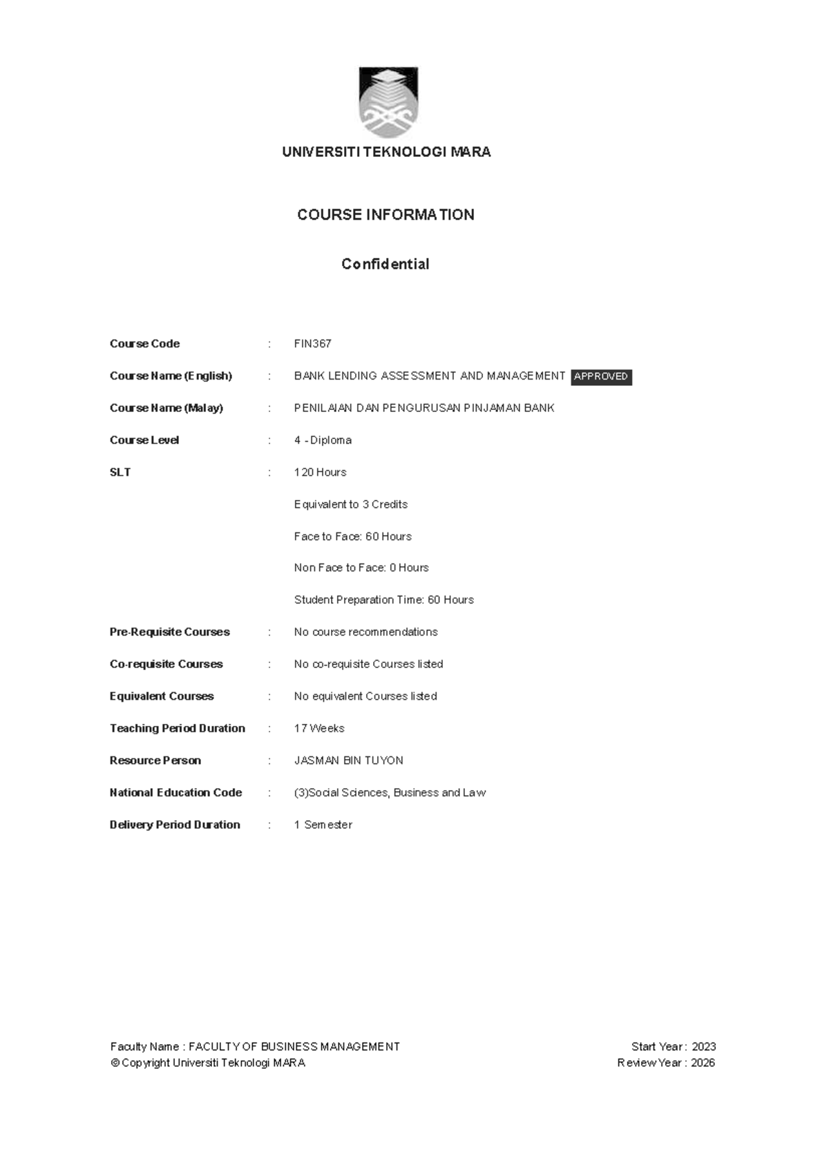FIN367 Final Exam Study Guide: Bank Lending Assessment & Management ...