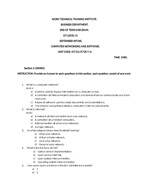 Numeracy skills - LEVEL 5 Demonstrate Numeracy Skills July /Aug 2023 ...