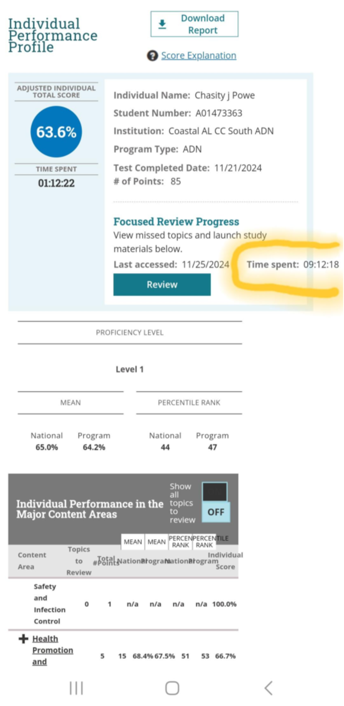 Nutrition Remediation - Ind vidual Performance Profile Download Report ...