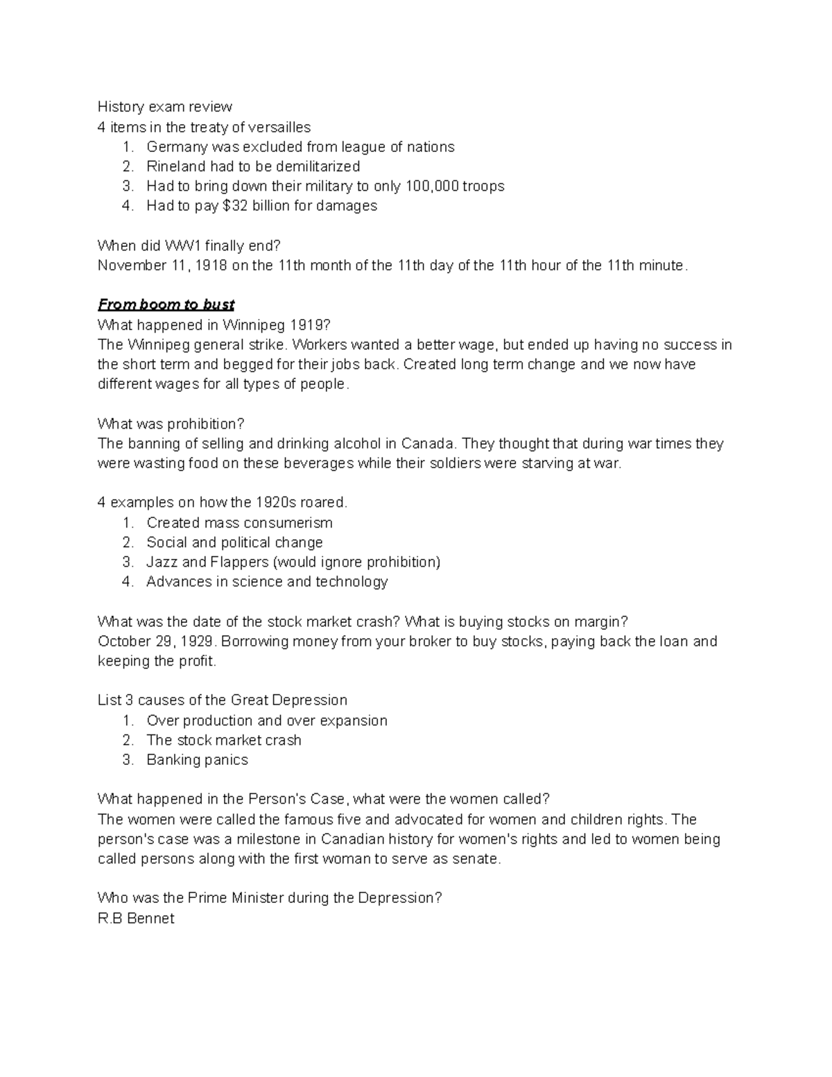 HIST 101: Comprehensive Review for History Final Exam - Studocu