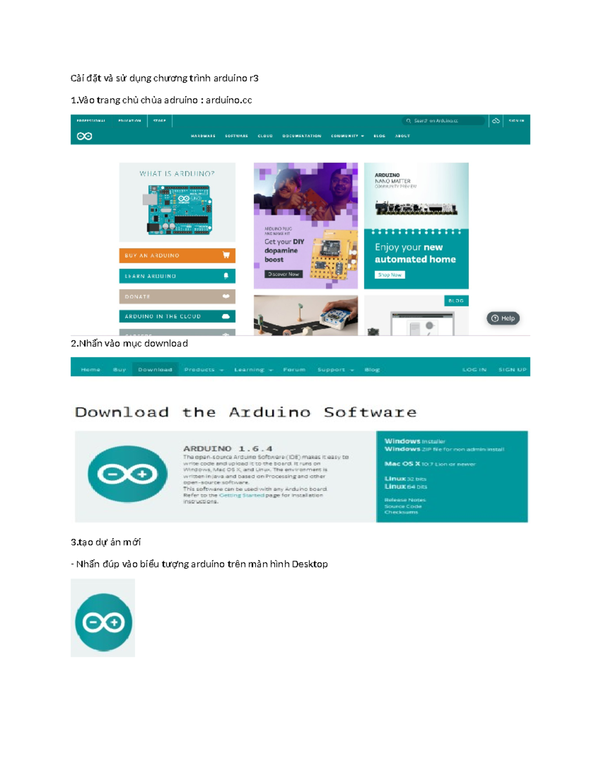 Cài đặt và sử dụng chương trình arduino r3 - Cài đặt và sử dụng chương ...