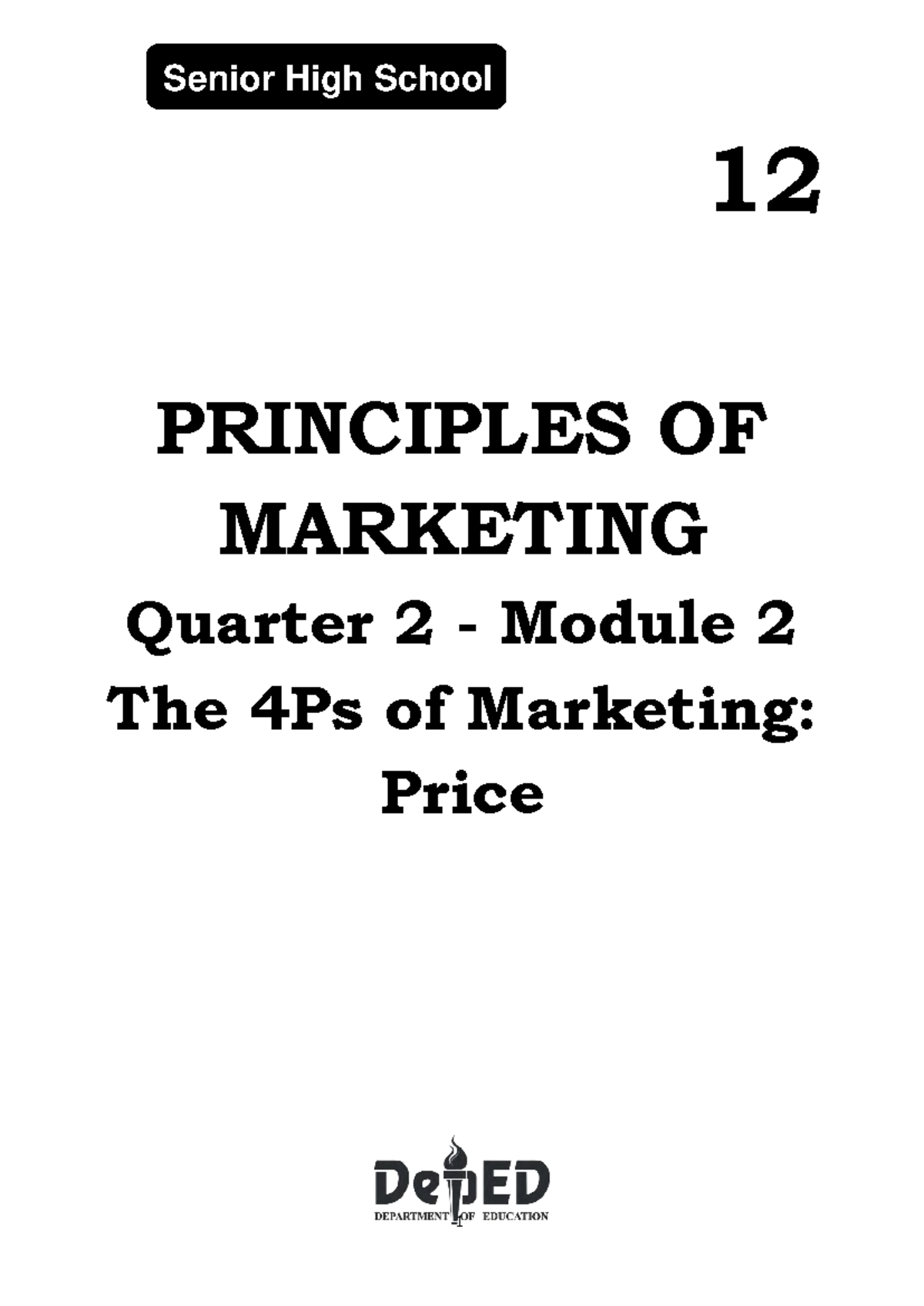 Marketing 2 Q2: Understanding the 4Ps - Focus on Price - Studocu