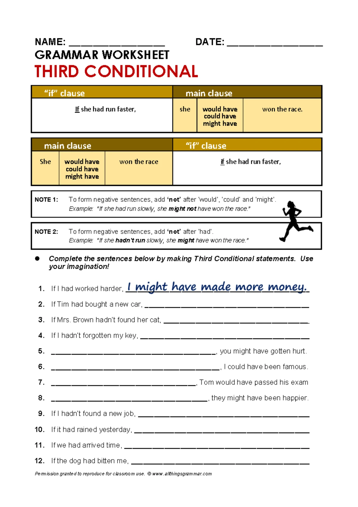 Second Conditional Grammar Worksheet for Students - Studocu