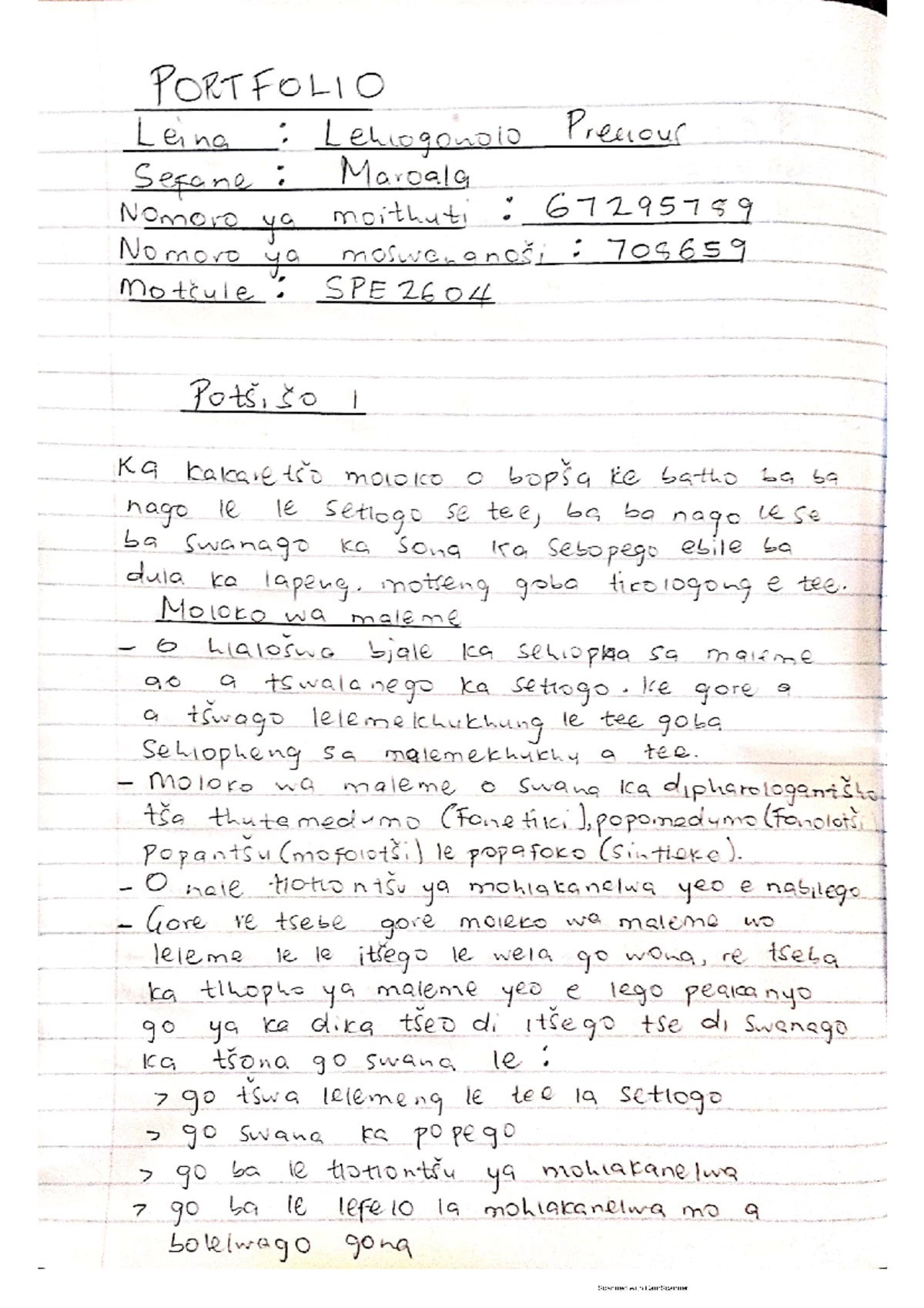 CAPS SP SAL Sepedi Curriculum Policy for Grades 7-9 - Studocu