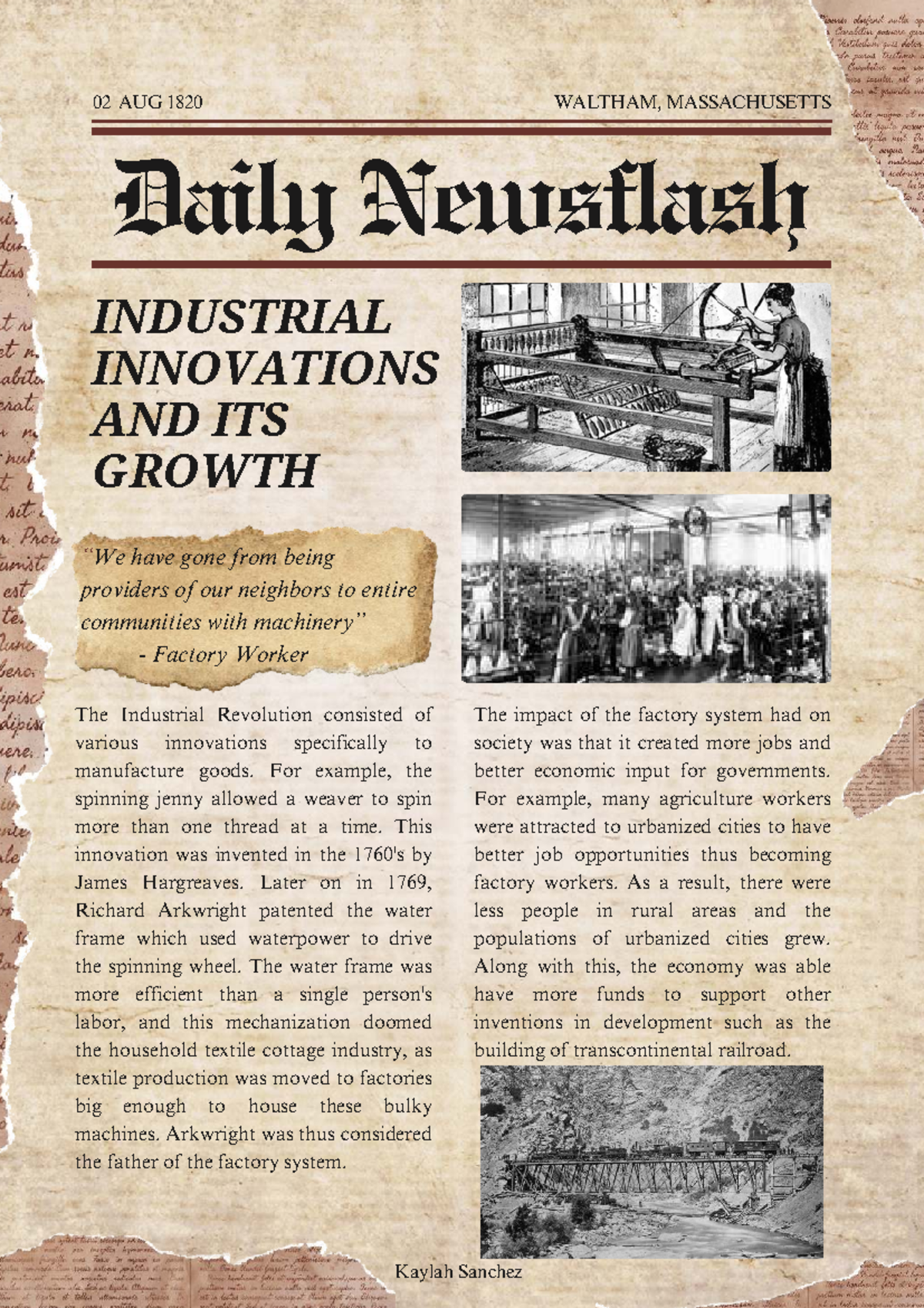 Industrialization newspaper: Daily newsflash on innovations and growth ...