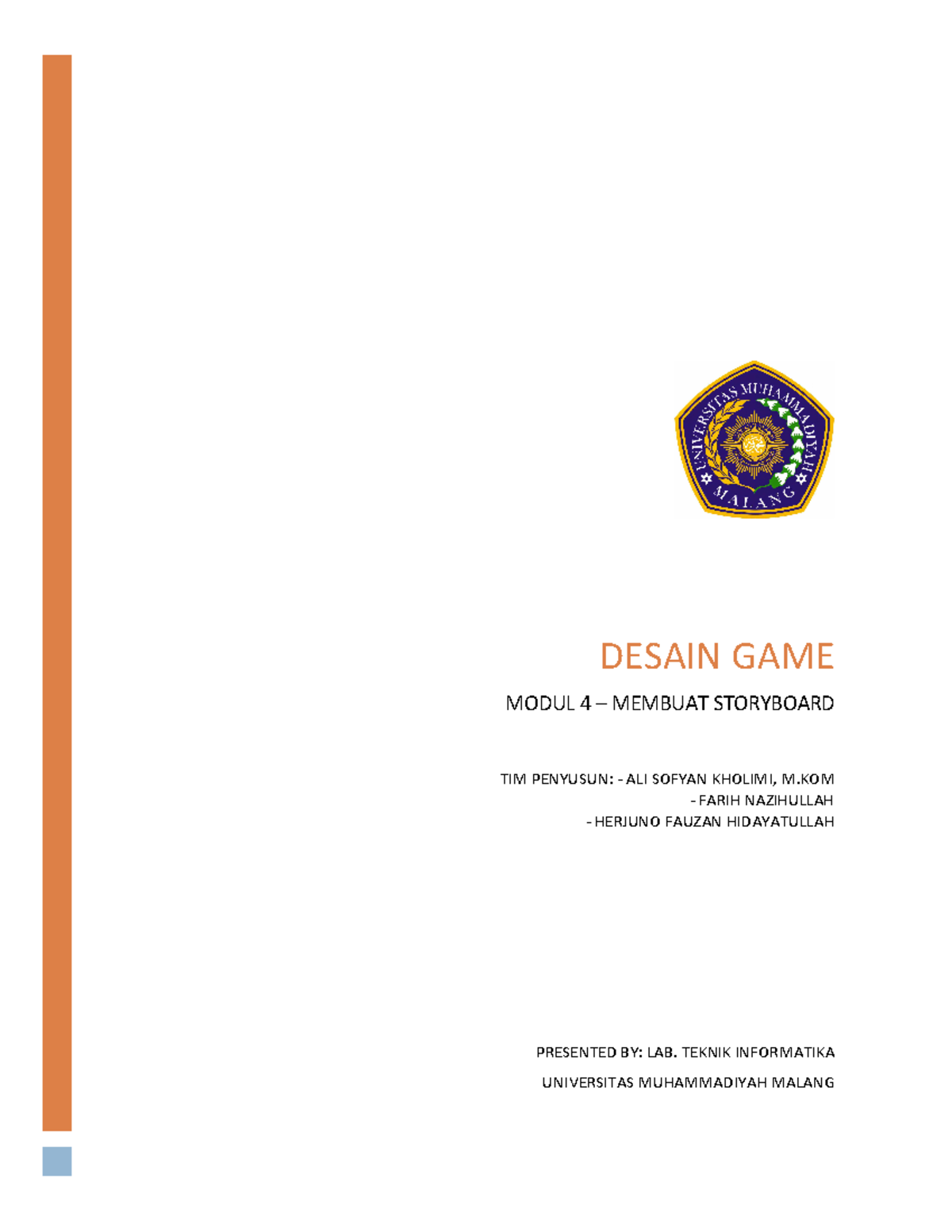 Modul 4 attachment - Desain Game - DESAIN GAME MODUL 4 – MEMBUAT ...