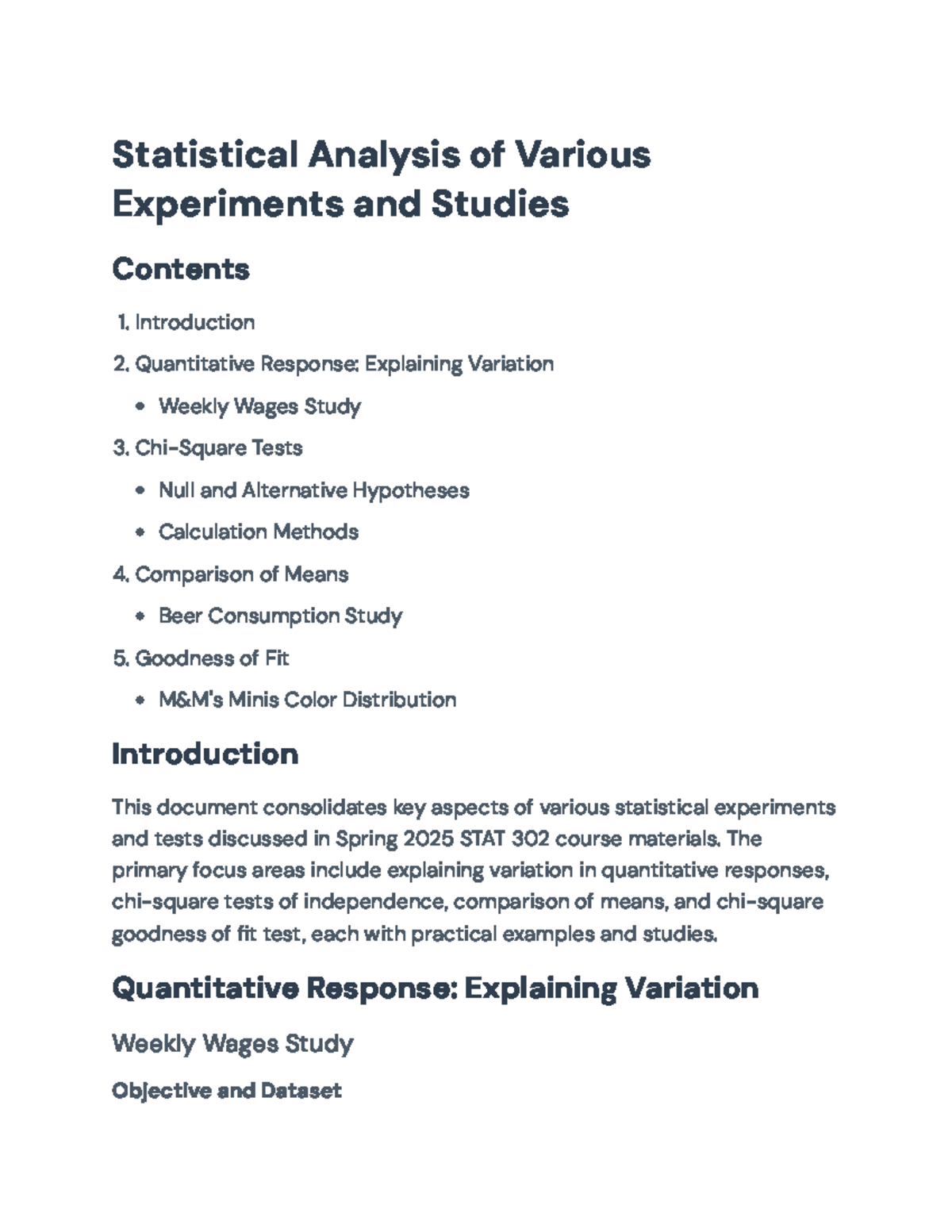 Statistical Analysis of Experiments - Spring 2025 STAT 302 Notes ...