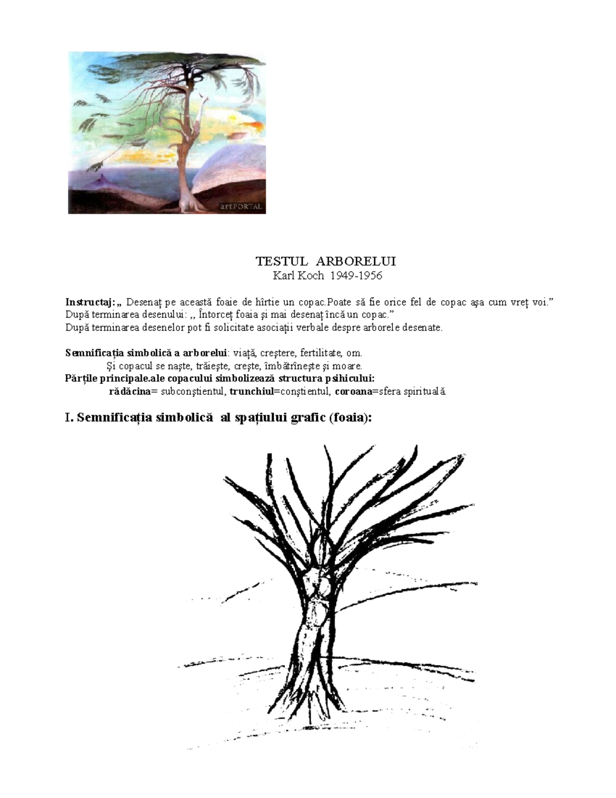 Testul Arborelui - Analiza simbolică și interpretativă - Studocu