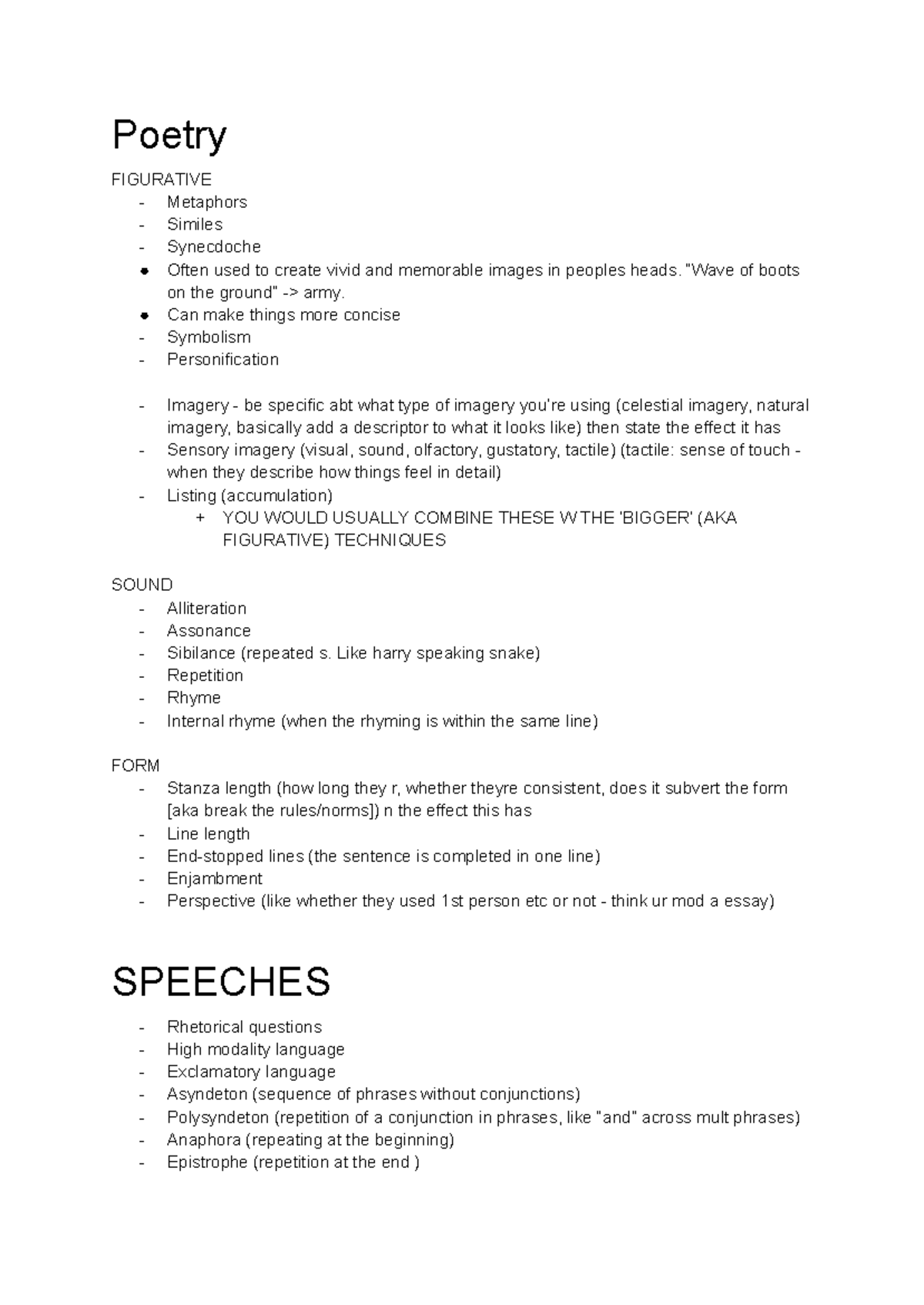 Poetry Techniques: Figurative Language, Imagery, and Sound Analysis ...