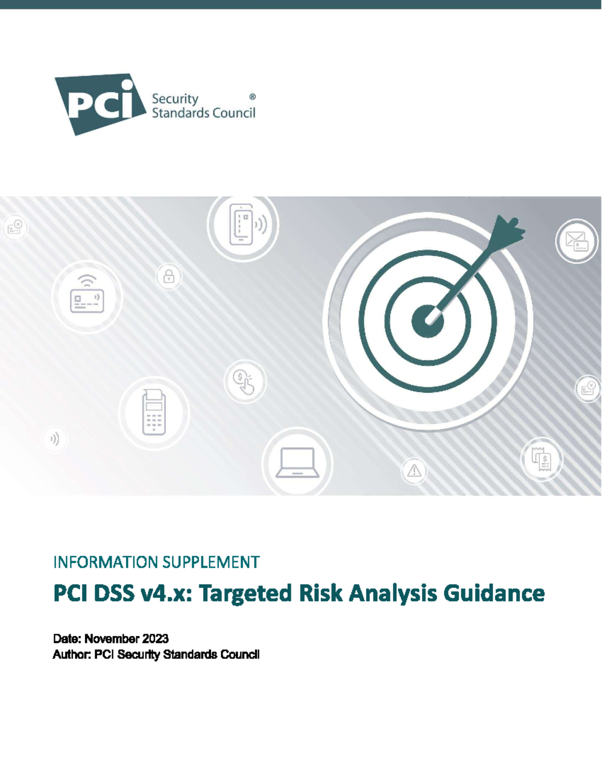 PCI DSS v4.x: Targeted Risk Analysis Guidance Supplement - Studocu