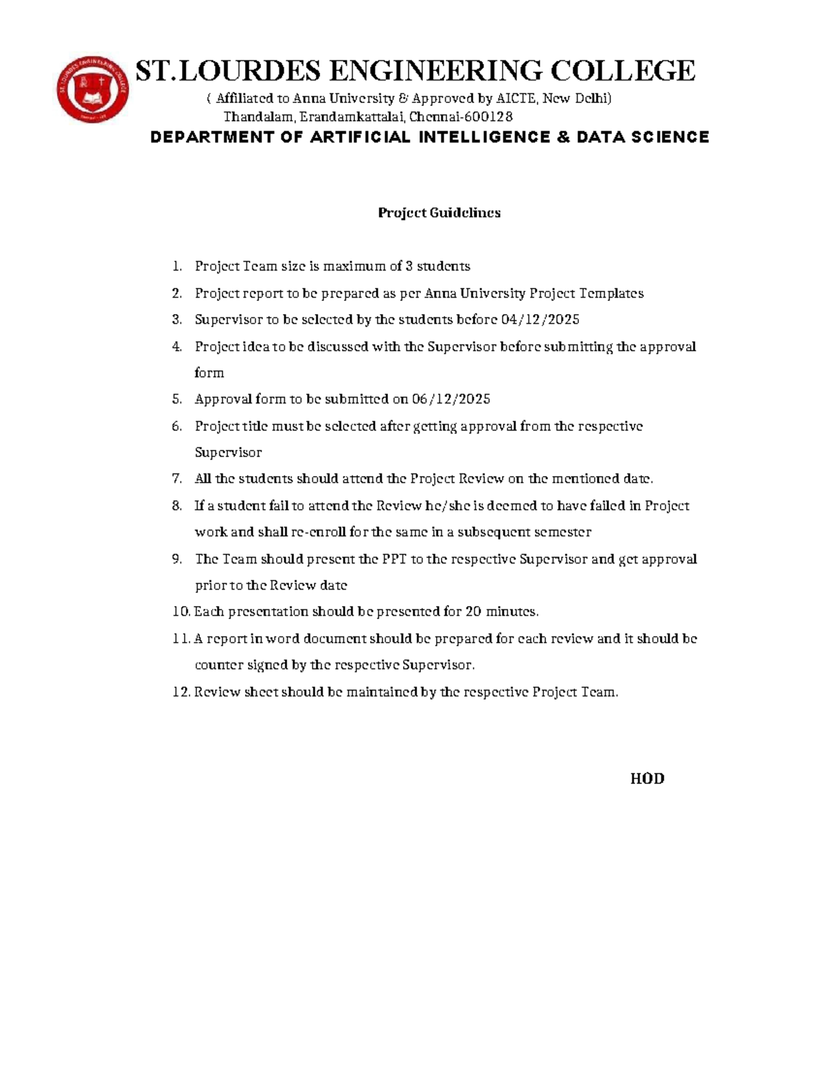 Project Guidelines for AI & Data Science (AIDS) 25-26 - Studocu