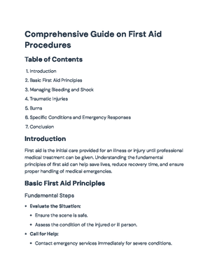 Understanding and Managing Shock and Anaphylaxis: First Aid Guide ...