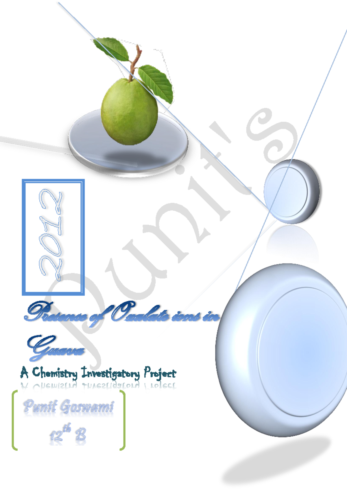 122741790 Investigatory Project on Oxalate Ions in Guava Fruit ...