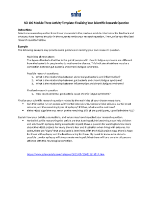 IT 226 Module 2 Activity - Assignment 2-1: Module Two Milestone Activity: Audience Persona ...