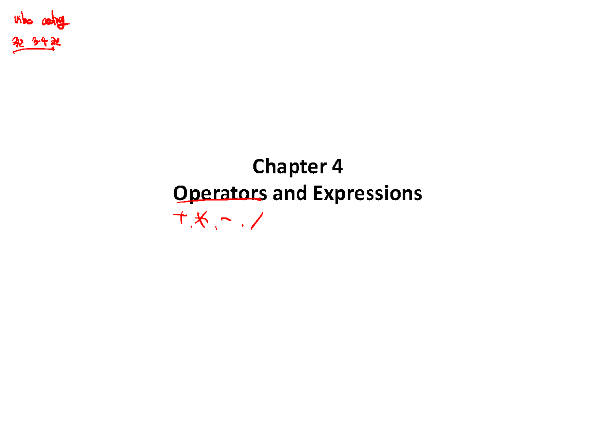 C Programming (CS101) Quiz 3: Chapter 4 Operators & Expressions - Studocu