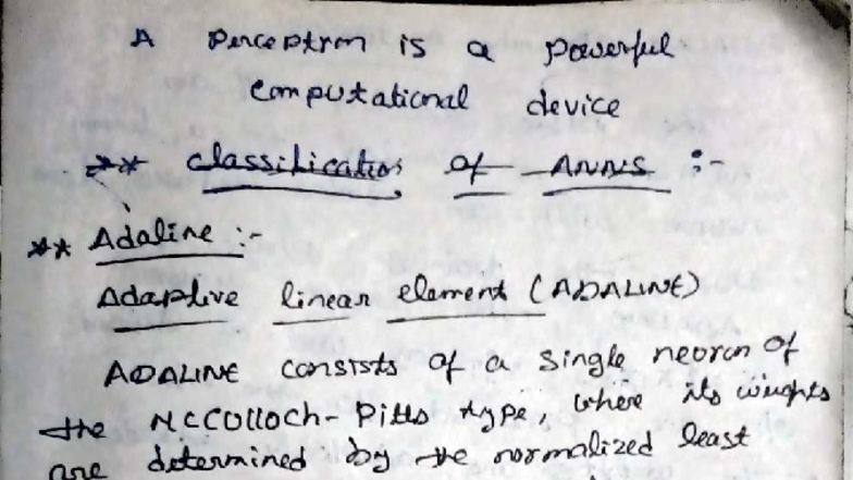 ADALINE and MADALINE: Key Concepts in Neural Networks (SCT) - Studocu