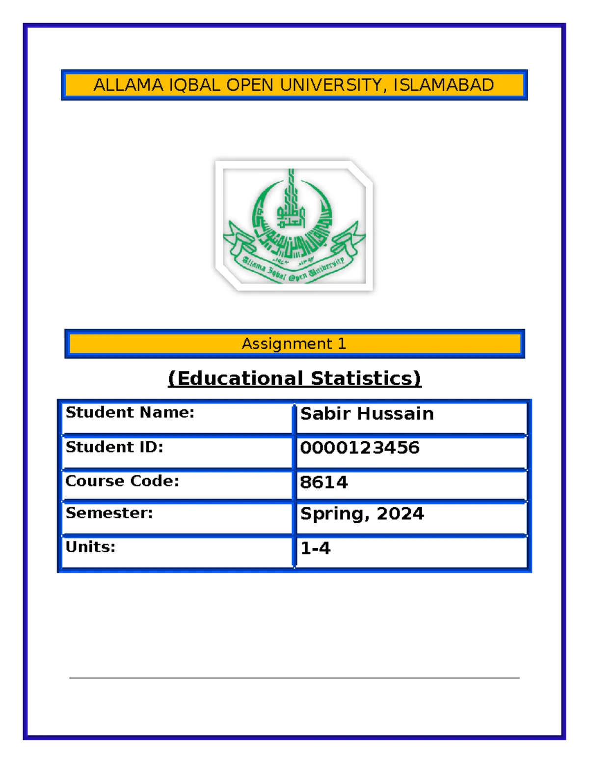Philosophy of Education Assignment 1 (Course Code: 8609) - Studocu