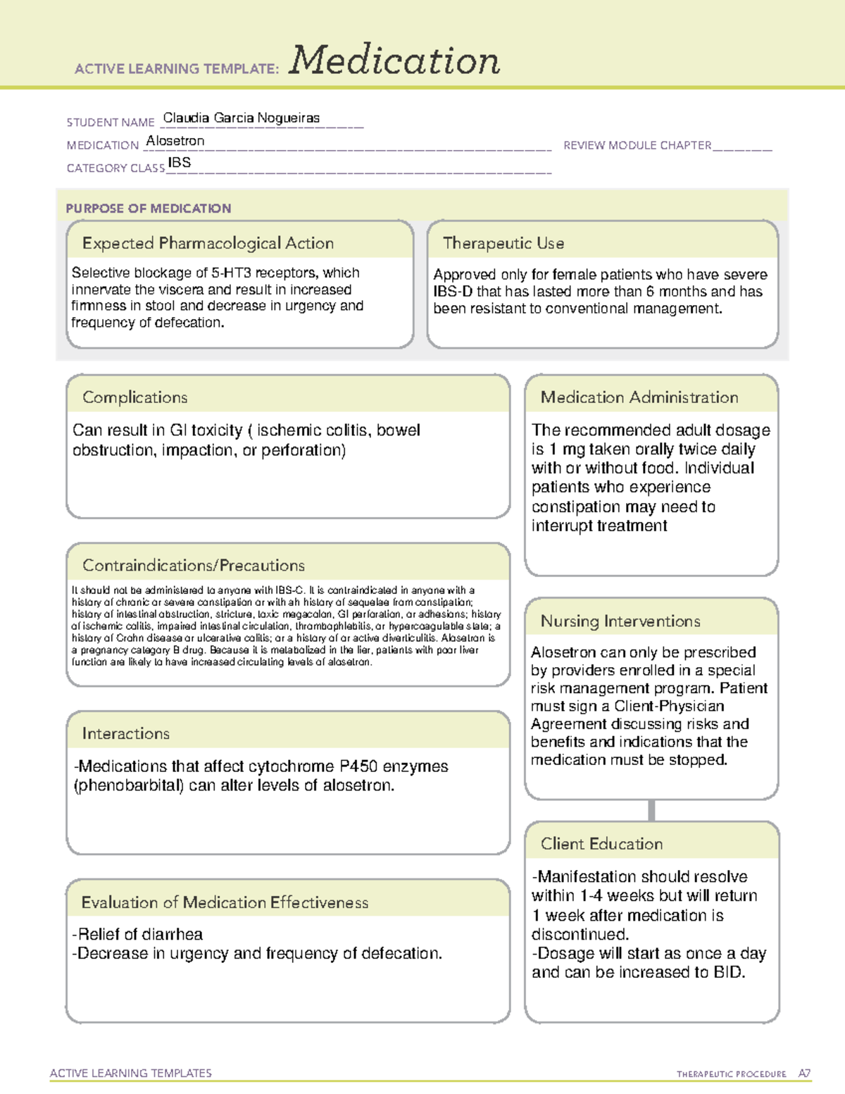 IBS - Medication templates: GI meds - ACTIVE LEARNING TEMPLATES ...
