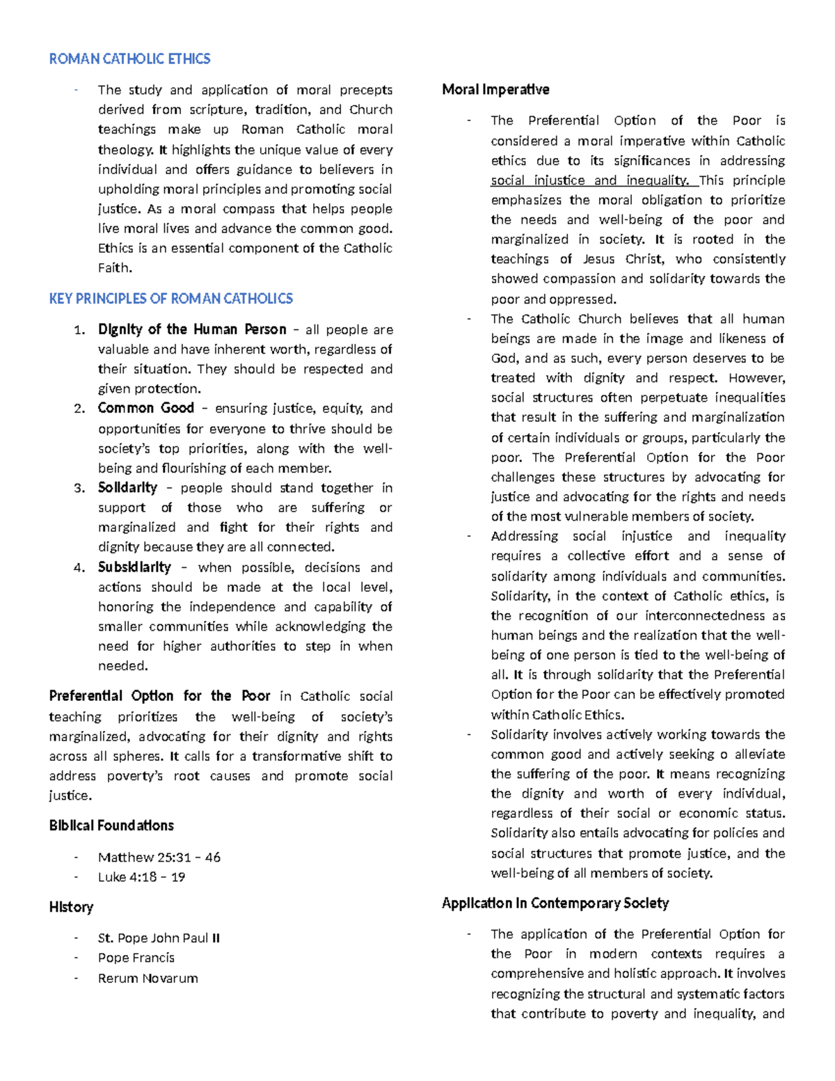 EDM Roman Catholic Ethics: Key Principles & Social Justice Insights ...