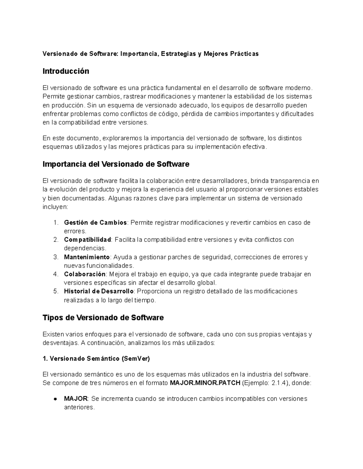 Versionado de Software: Estrategias y Prácticas Efectivas para Su ...