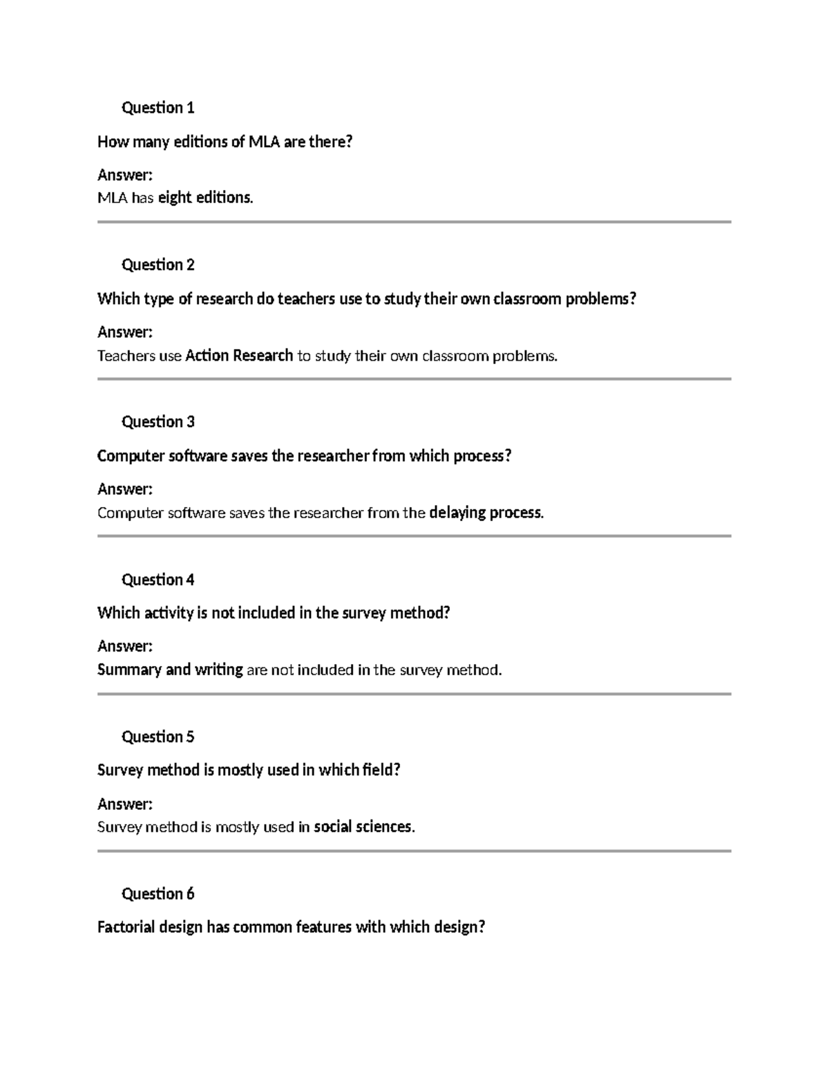 ENG518 Final Exam - Key Questions on Research Methods and Styles - Studocu