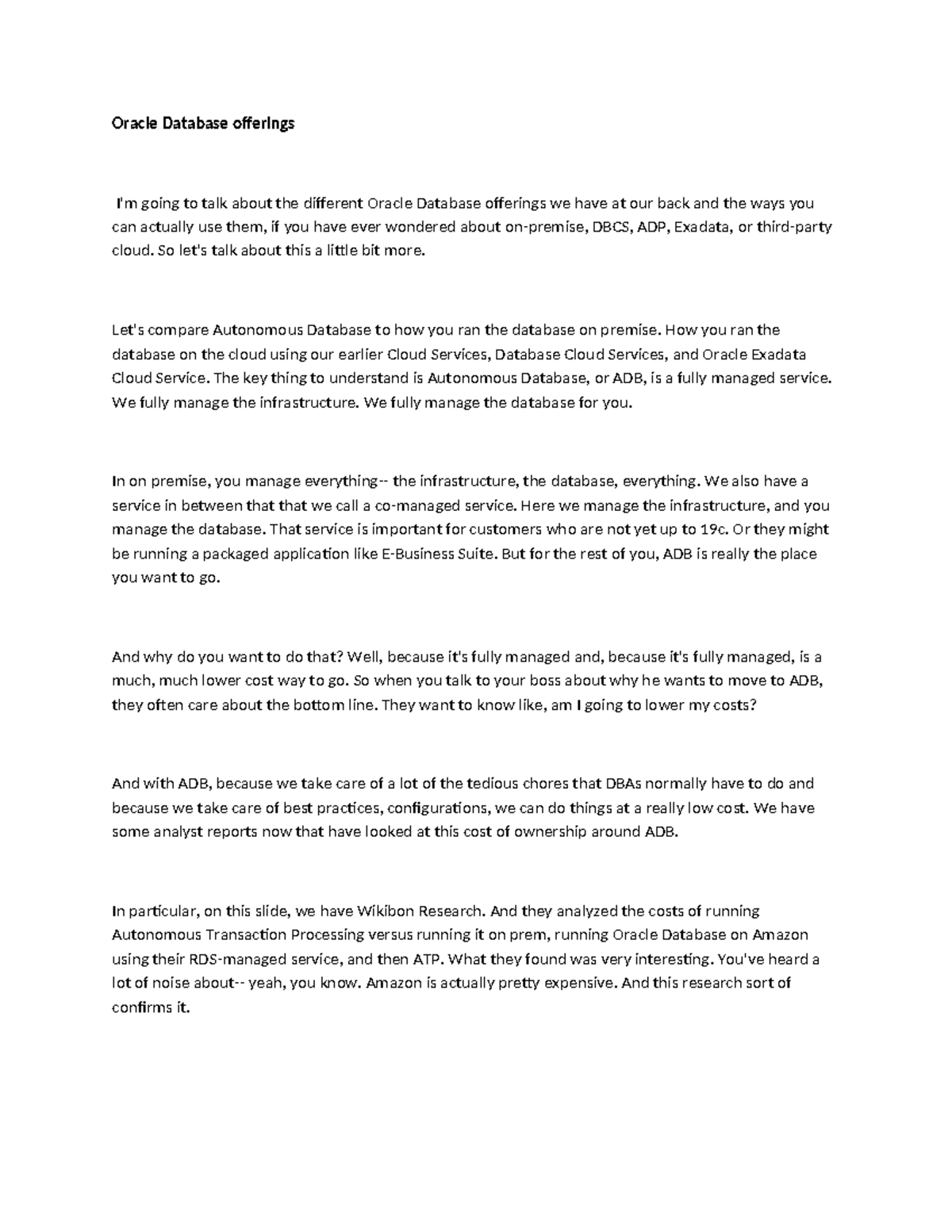 Oracle Database Offerings: A Deep Dive into ADB and Cloud Services ...