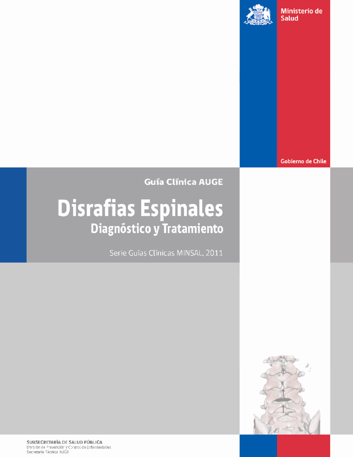 DISRAFIAS ESPINALES: DIAGNÓSTICO Y TRATAMIENTO - GUÍA CLÍNICA MINSAL ...