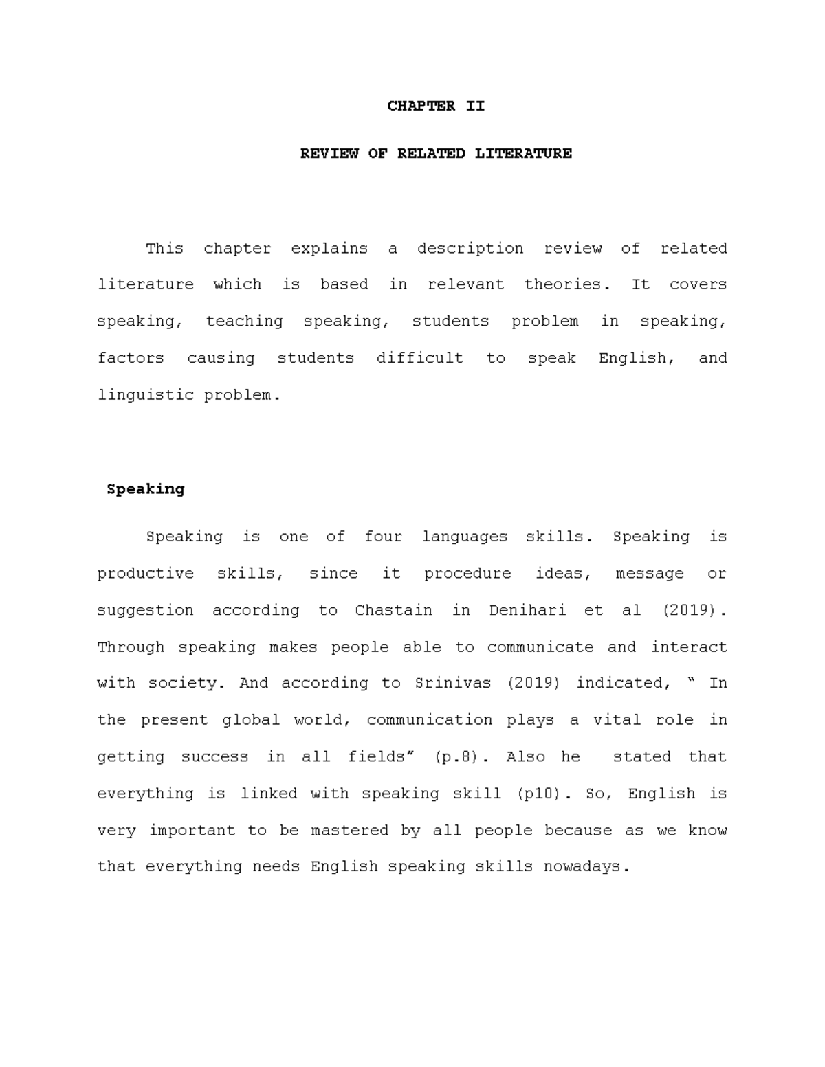 Rrl - CHAPTER II REVIEW OF RELATED LITERATURE This chapter explains a ...