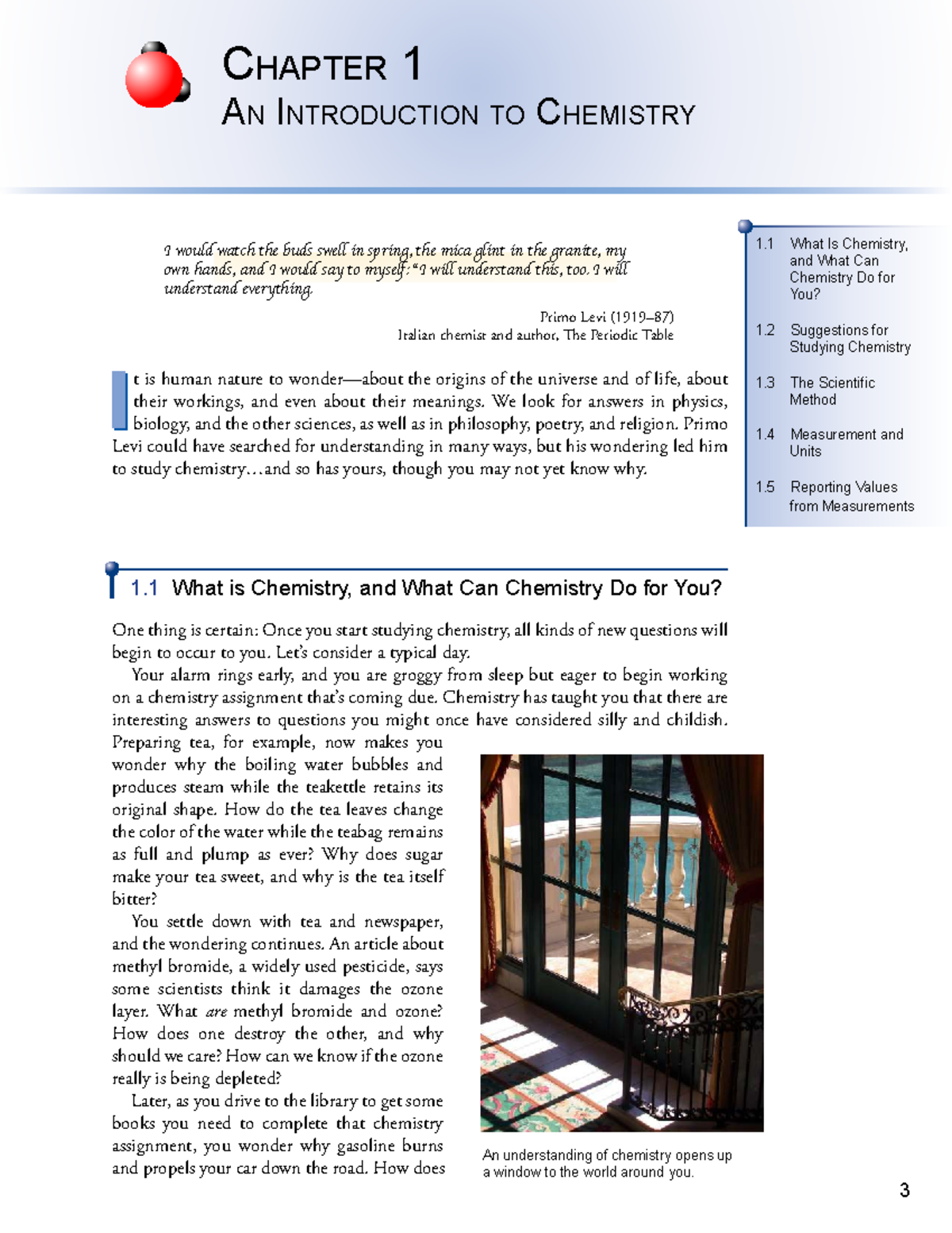 Chapter 1: Introduction to Chemistry Concepts and Methods - Studocu