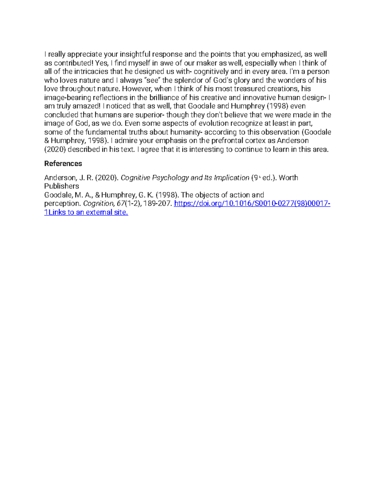 Psyc575 - Discussion Post Insights on Human Design and Psychology - Studocu