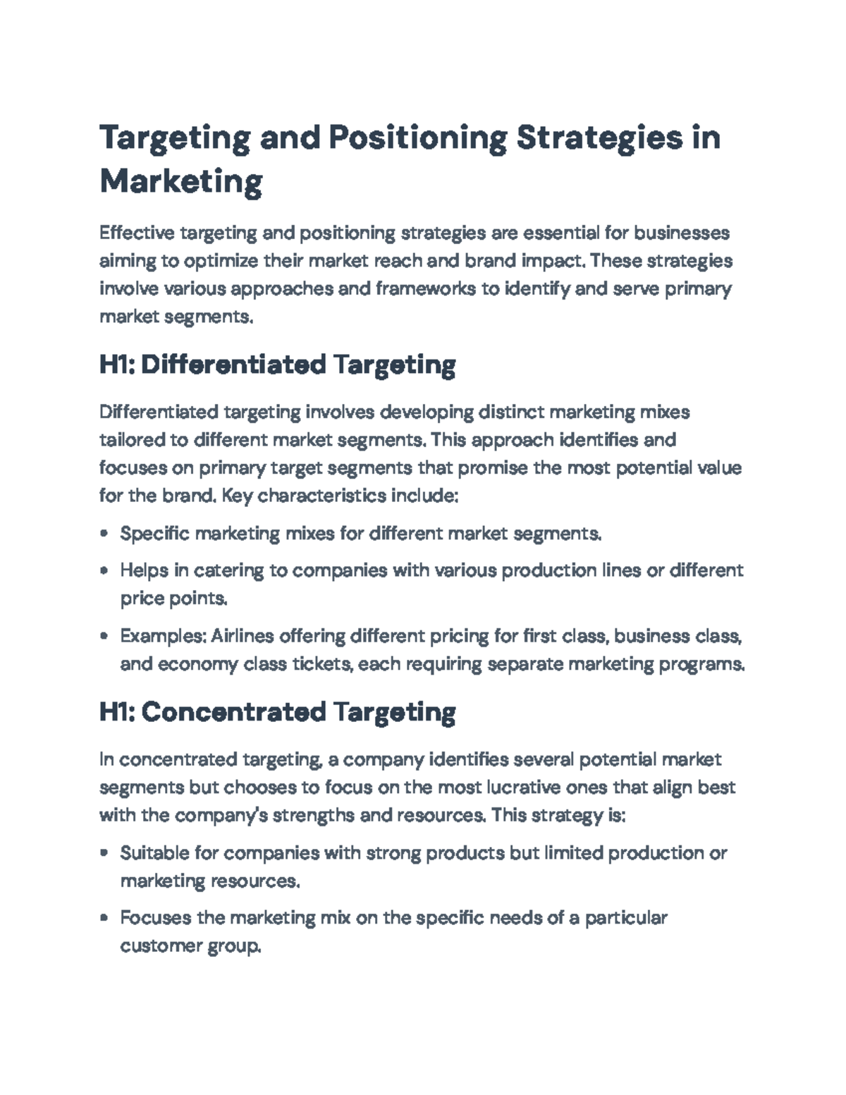 Targeting and Positioning Strategies in Marketing: Insights and ...