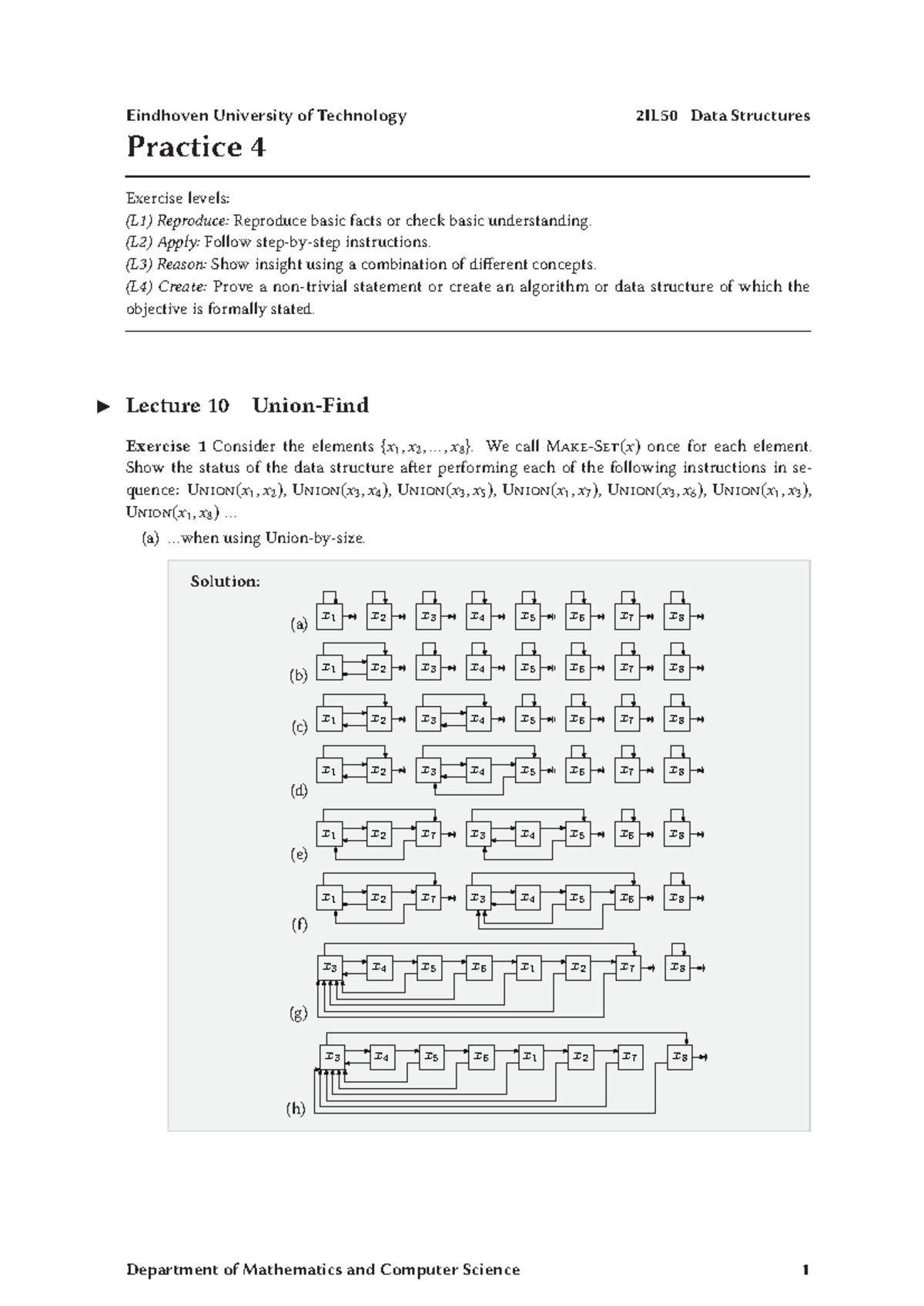 2IL50 2022-23 P4 sol - anser - Eindhoven University of Technology 2IL50 Data Structures Practice ...