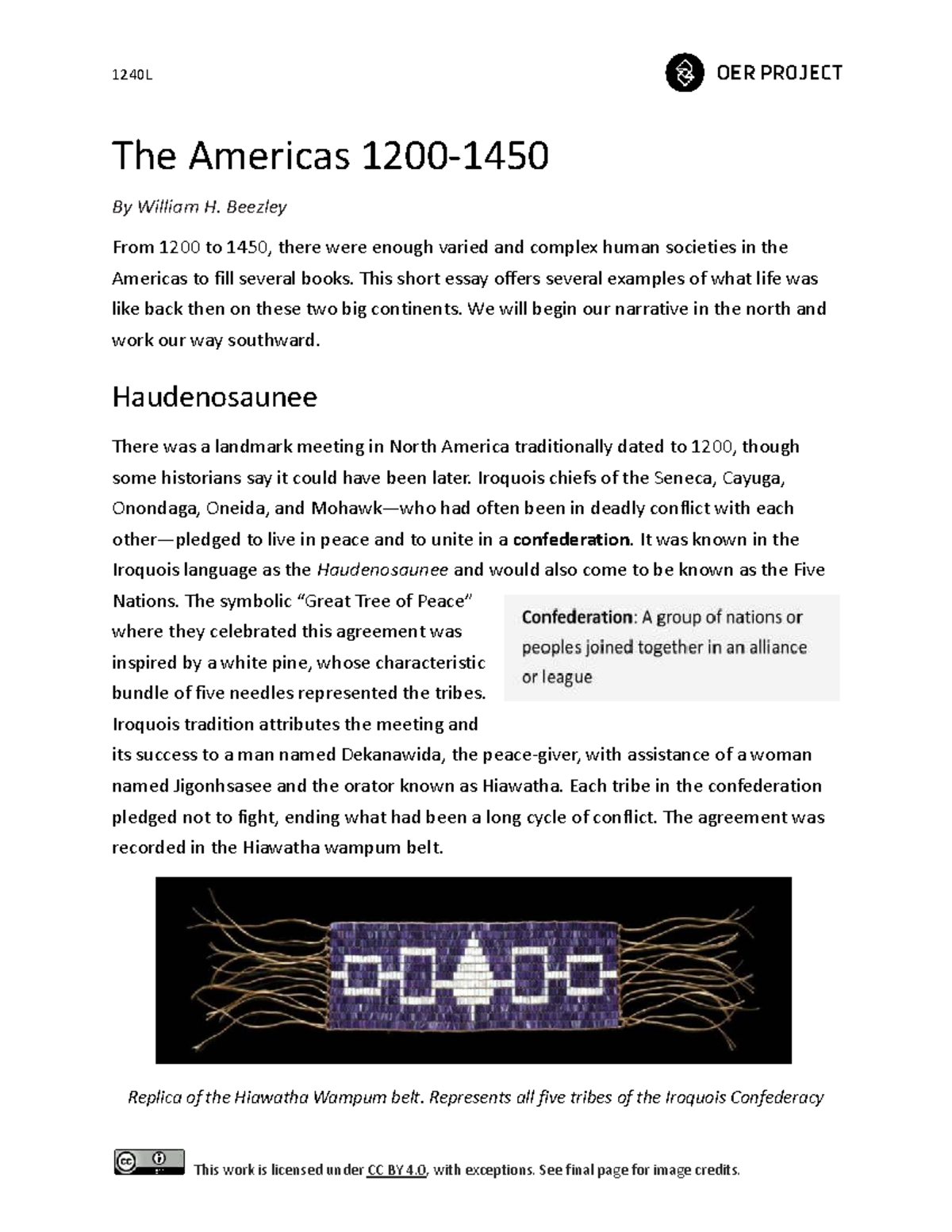 1240L The Americas 1200-1450: Societies, Cultures, and Connections ...