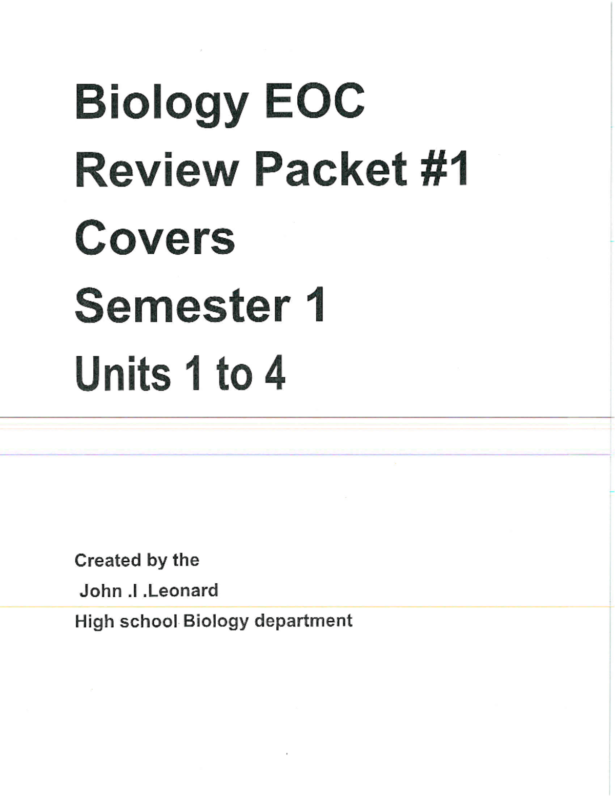 EOC Review Packet 1 by Mariana Terreros Garcia - Studocu