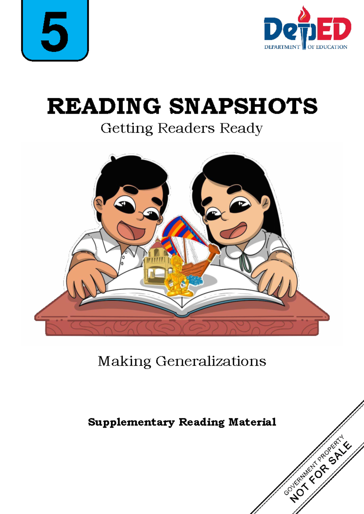 Grade 5 Reading Snapshots: Making Generalizations Supplementary Material - Studocu