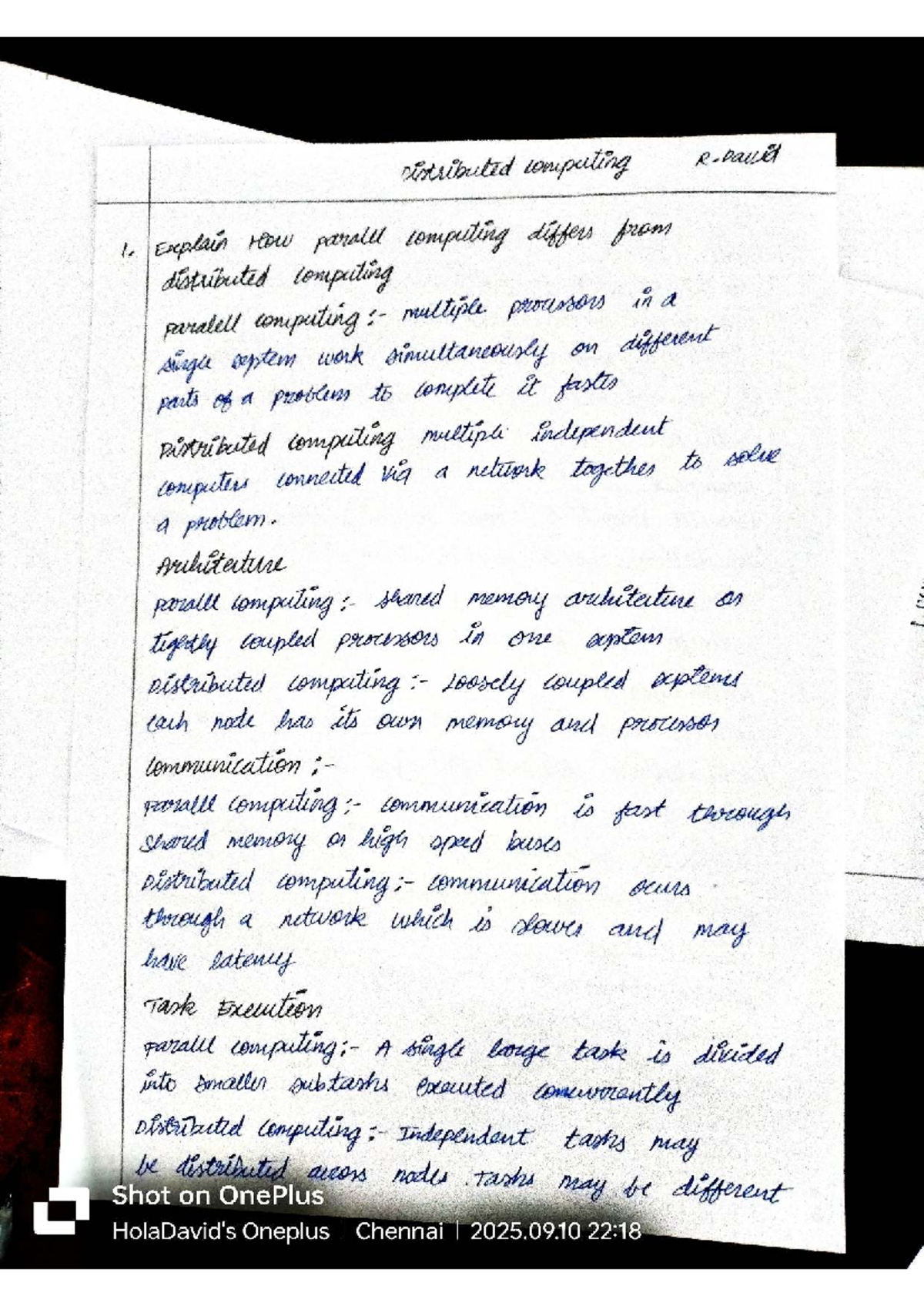 Distributed Computing Vs Parallel Computing Key Differences