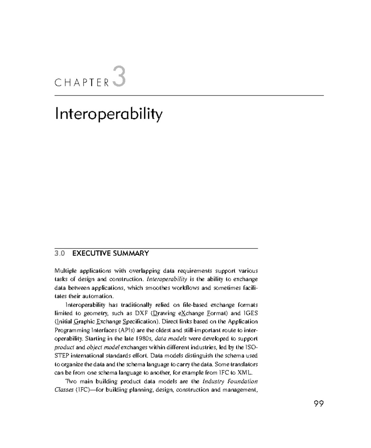 CH 3 - Interoperability: Enhancing Data Exchange in AEC Applications ...